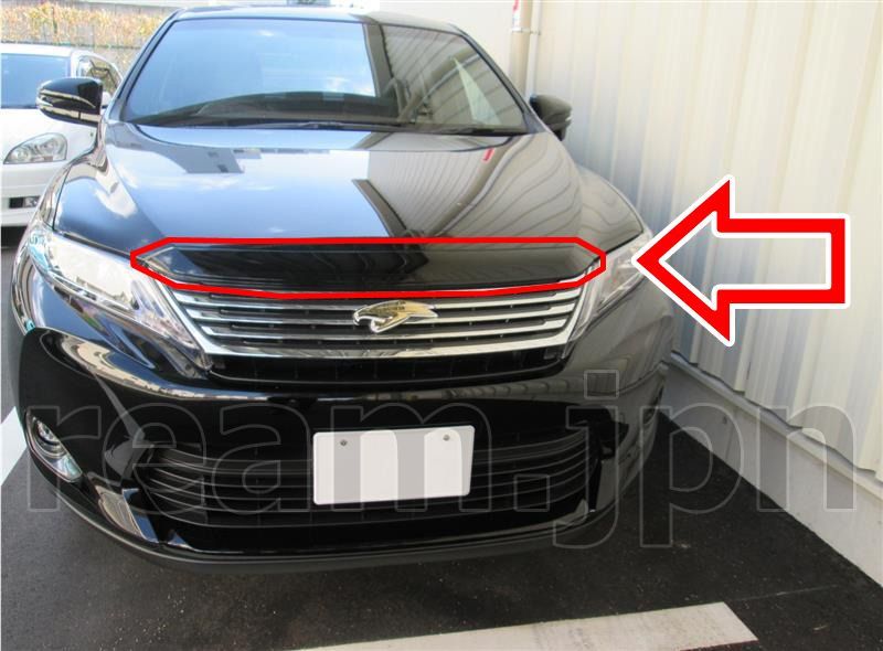 新品 トヨタ純正 60系 ハリアー G's ボンネットフードモール ボンネットモール 202 ブラック フロント ZSU60 ZSU65 ...