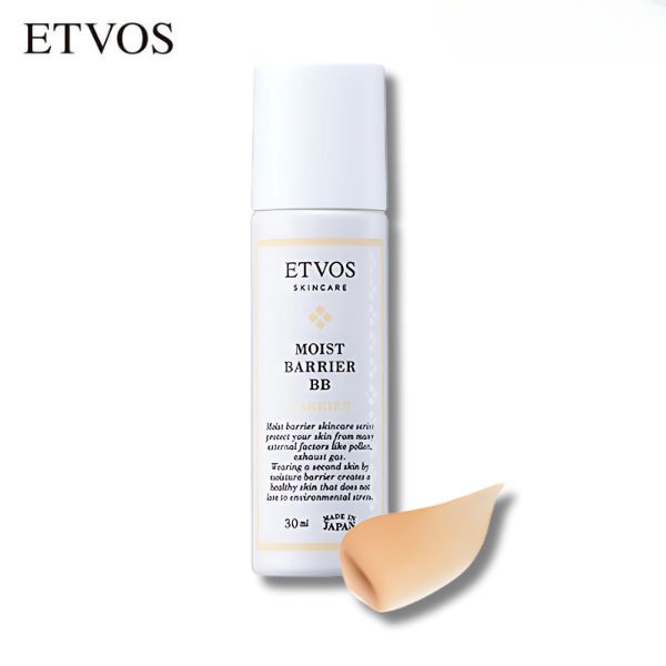 エトヴォス ETVOS モイストバリアBB SPF32 PA+++ 30ml ナチュラル 標準的な肌色 パッチテスト済み ヒト型セラミド 敏感肌 乾燥肌 保湿 低刺激 ツヤ ベースメイク ...