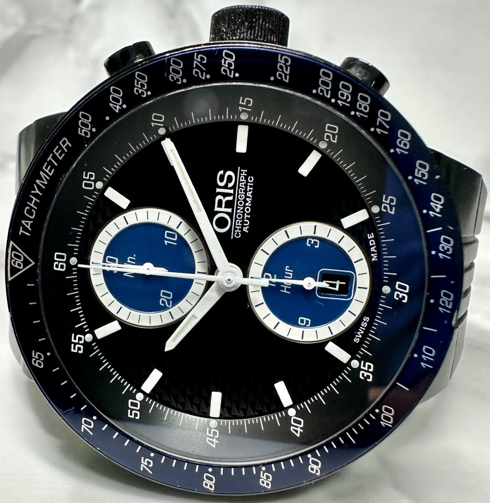 保証書付き ORIS オリス ウィリアムズ F1 7563 バルジュー7750搭載 メンズ 自動巻き クロノグラフ 裏スケ 付属品 箱 取扱 ...