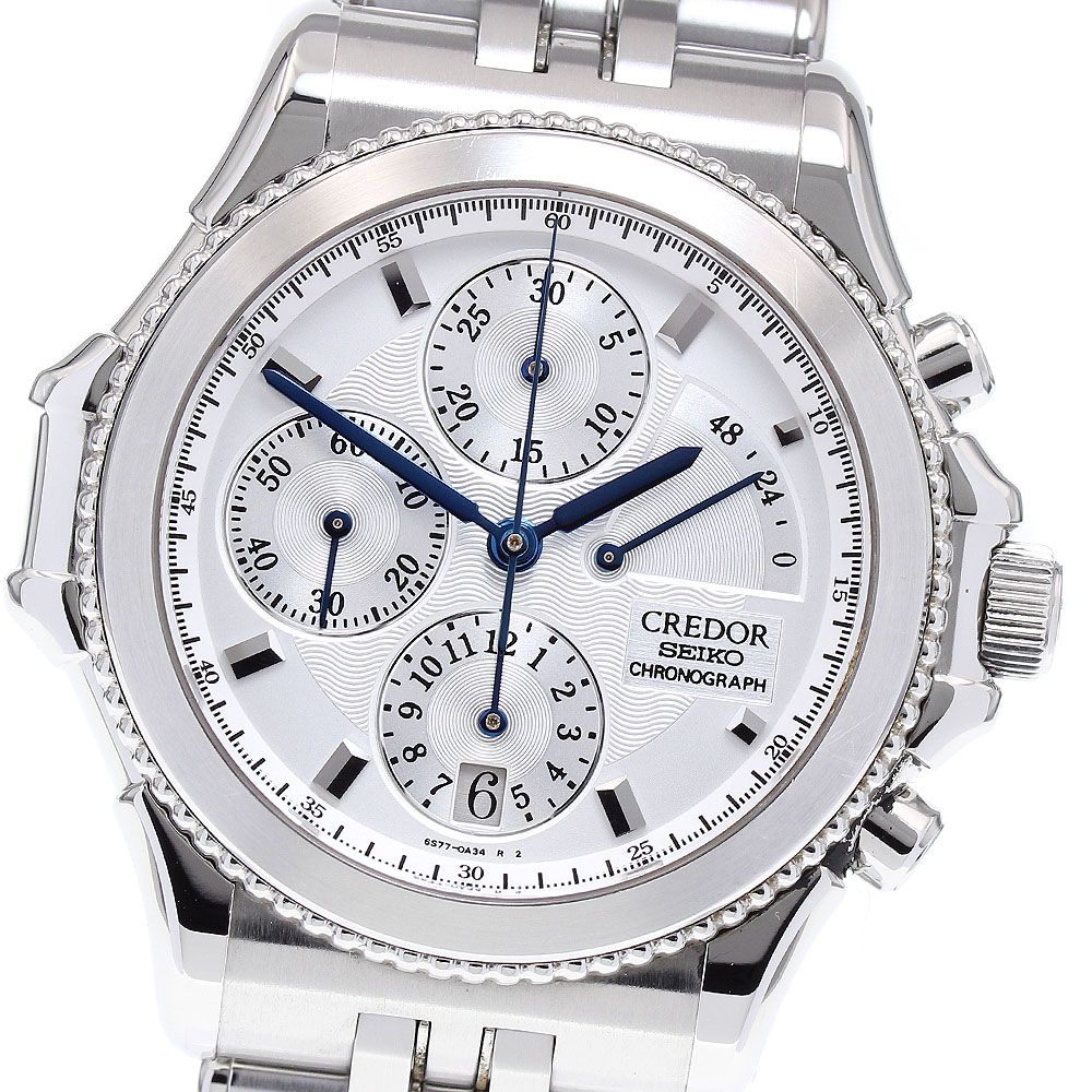 セイコー SEIKO GCBK995/6S77-0A10 クレドール パシフィーク クロノグラフ 自動巻き メンズ_797490 - メルカリ