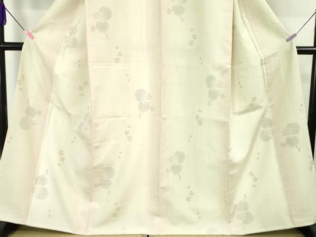 平和屋本店□極上 結城紬 奥順謹製 はたおり娘 80亀甲 飛び亀甲柄 雪輪