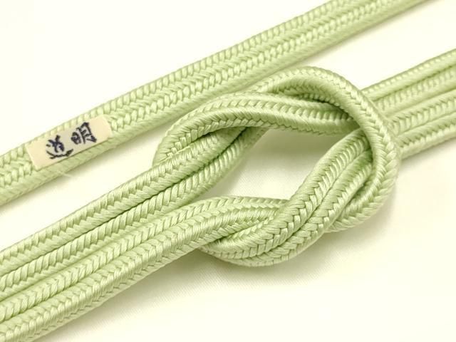 平和屋着物○極上 有職組紐道明 帯締め 冠組 夏虫色 宮内庁御用 国立