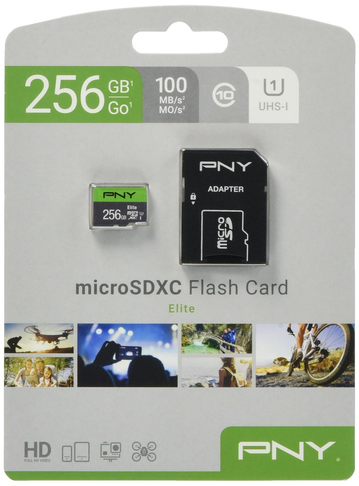 【人気商品】Eliteシリーズ Class10 ブランド U1 microSD メモリカード PNY 256GB P-SDUX256U1GW-GE - メルカリ