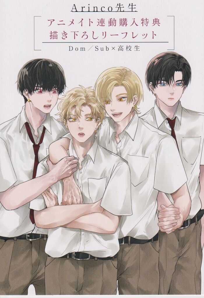 フロンティアワークス 書店配布/ダリアコミックス Arinco 天馬と榊/愛飢え、もっと2巻 連動特典アニメイト4Pリーフレット - メルカリ