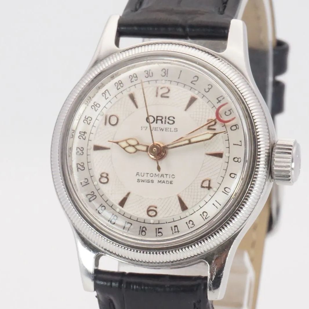 稼動品 オリス ORIS ビッグクラウン ポインターデイト 7400C 自動巻 シルバー文字盤 ユニセックス腕時計 スイス製 - メルカリ