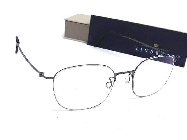 新品同様 LINDBERG リンドバーグ No011/13A68 5541 50 19 T850-140 Col.U16 度入り メガネ 眼鏡 ...