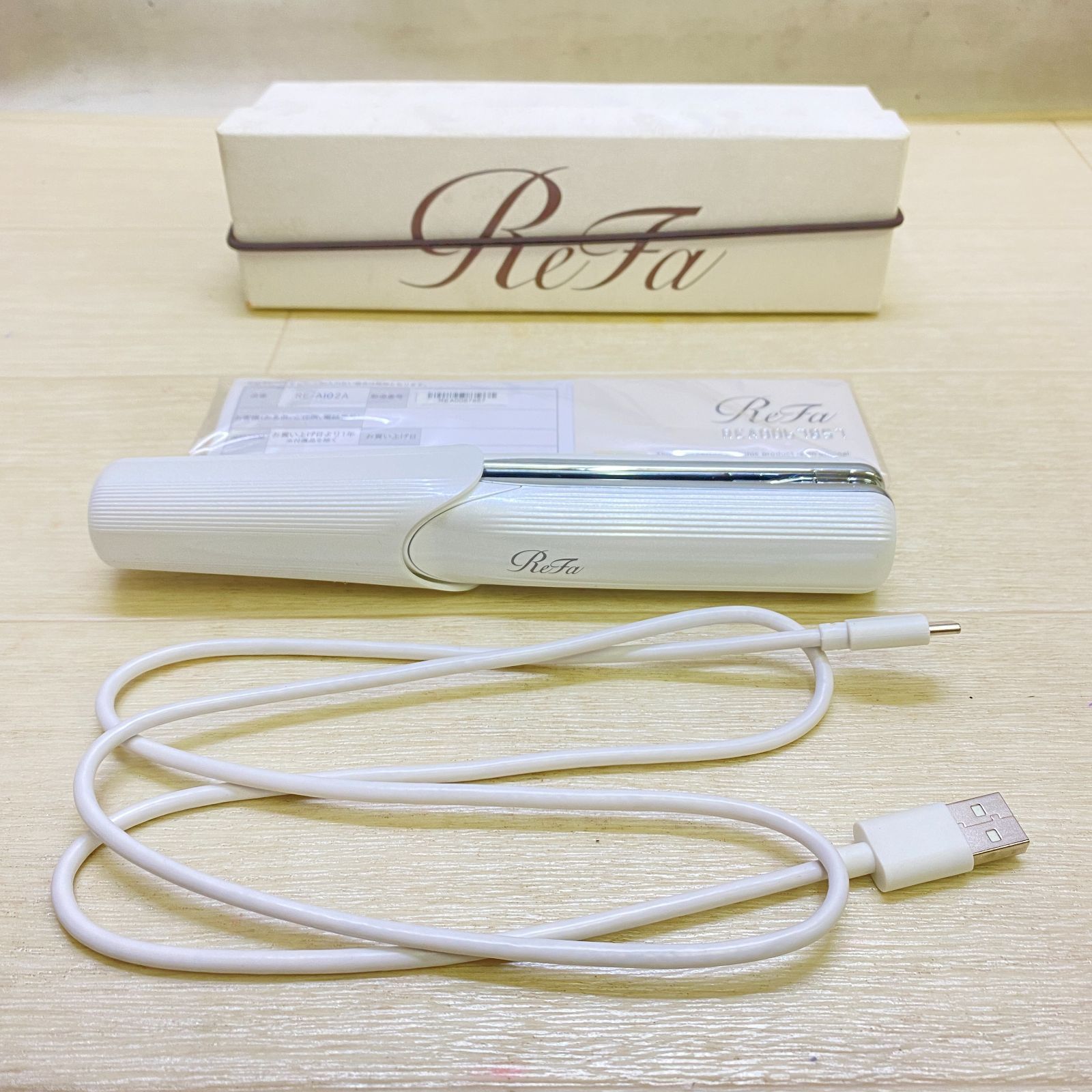 ReFa リファ ヘアアイロン RE-A102A ヘアメイク ホワイト 通電のみ確認 ジャンク品 C10003 - メルカリ