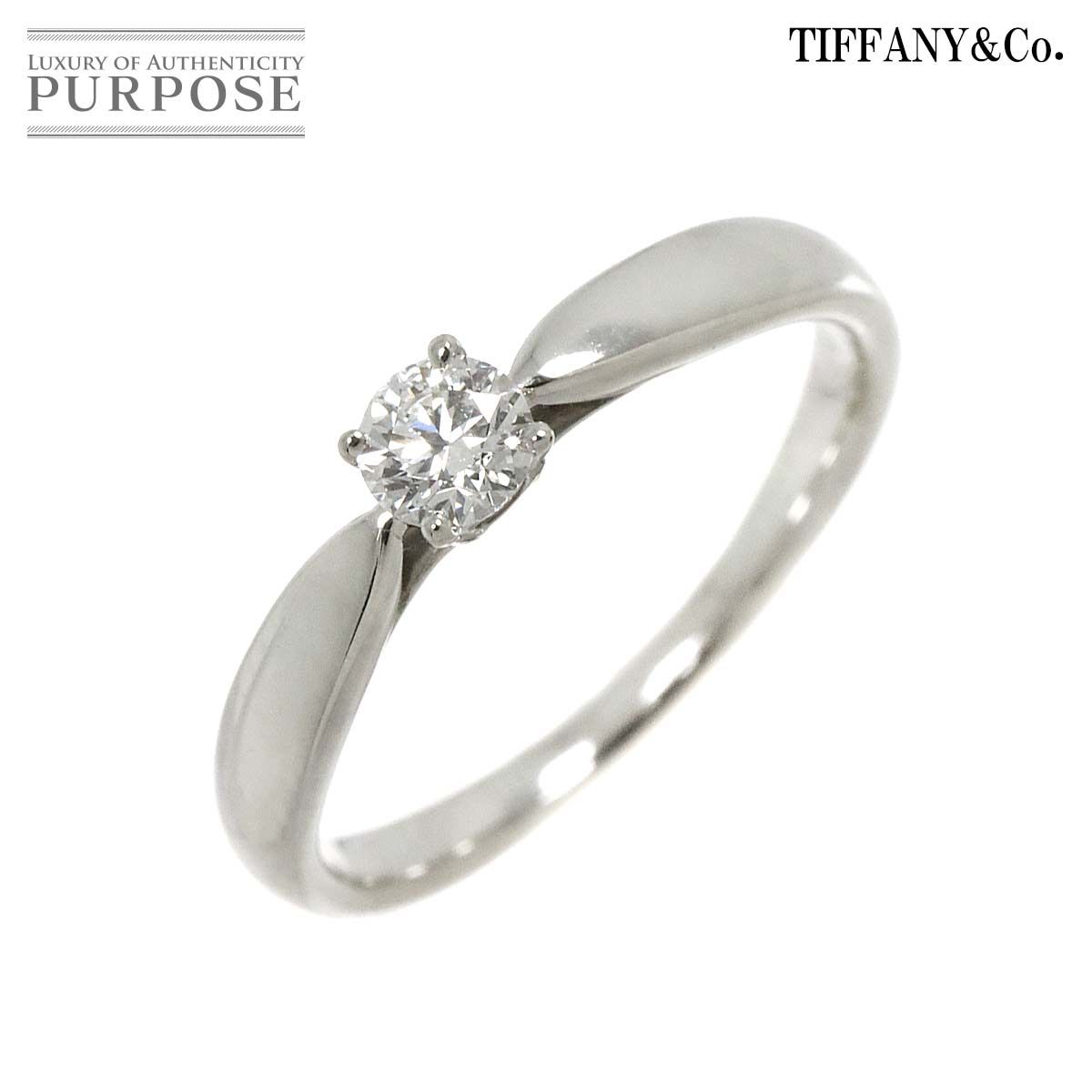 ティファニー TIFFANY&CO. ハーモニー ダイヤ 0.19ct F/VVS1/3EX 8号 リング Pt 指輪 Harmony Diamond Ring【鑑定書付き】 90267701 ...
