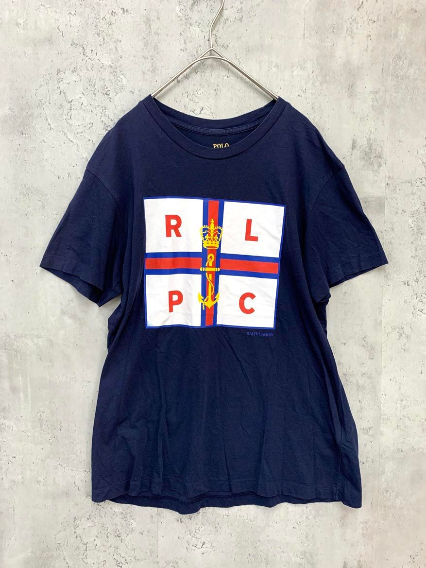 POLO RALPH LAUREN ポロ ラルフローレン 半袖 Tシャツ sizeS(160/84A)/紺 メンズ - メルカリ