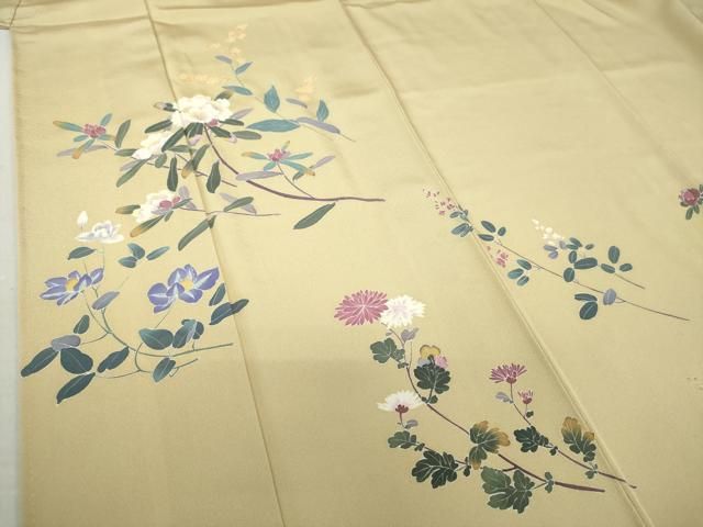 平和屋着物○訪問着 友禅 作家物 枝花文 正絹 逸品 DAAS3126ps - メルカリ