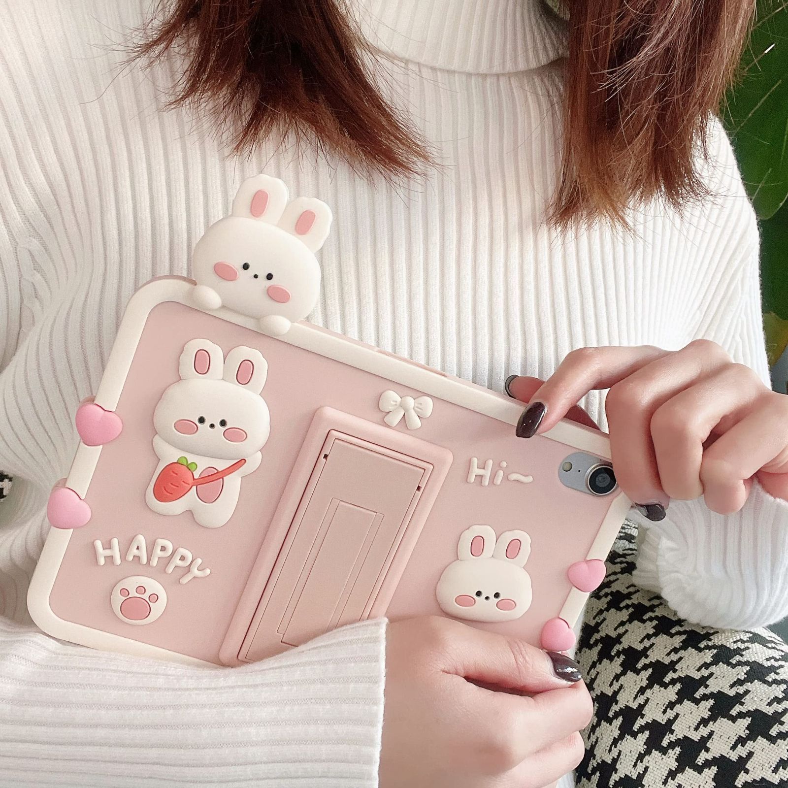 CrazyLemon 適用 iPad Mini 5/4/3/2/1 ケース 可愛い ピンク CrazyLemon 適用 iPad Mini 5/4/3/2/1 ケース 可愛い ピンク