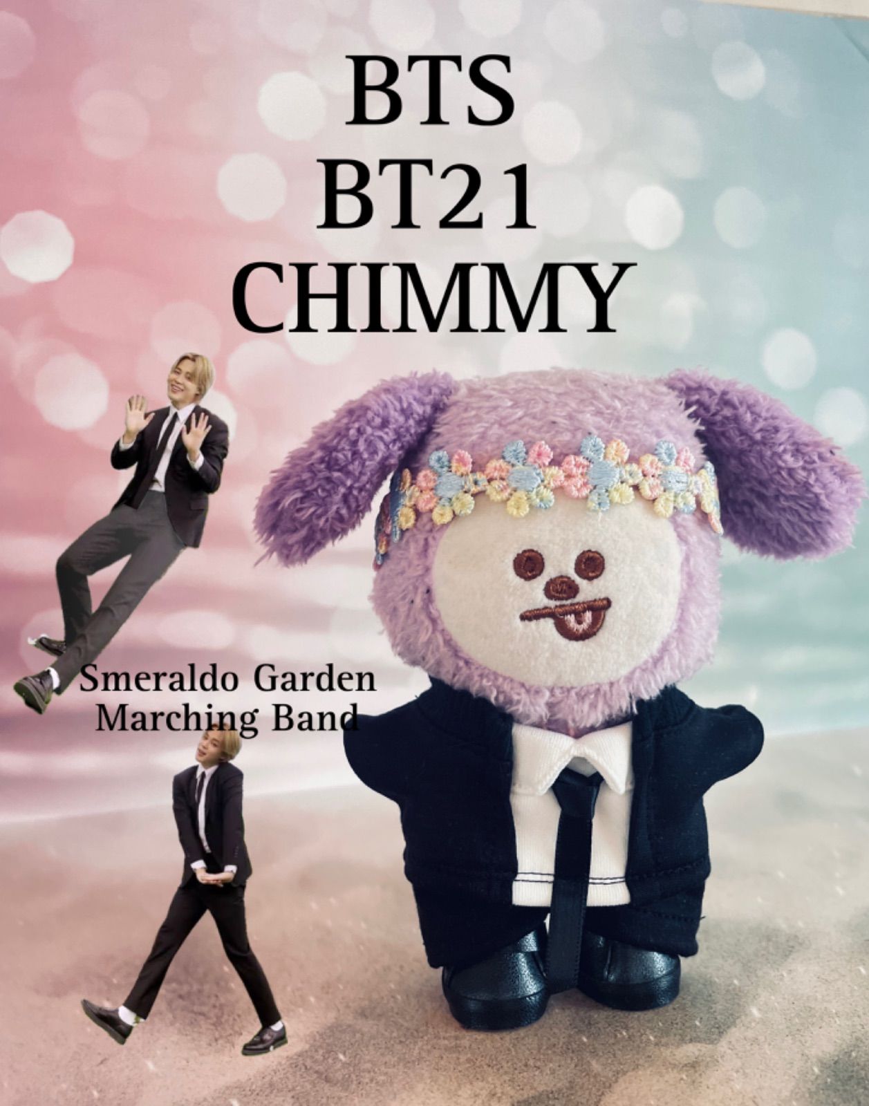 🪻人気再入荷🪻BTS BT21 CHIMMY ぬい服 カラビナ パープル ピンク ブラック ぬいぐるみ ジミン JIMIN muse SGMB ...
