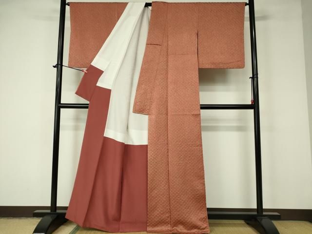 平和屋着物□上質な小紋 総絞り 霞文 正絹 逸品 DAAT4787qp