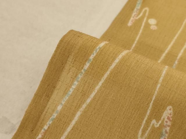 平和屋着物＊夏物 小紋 変わり縞 洗える着物 AABA6621jd