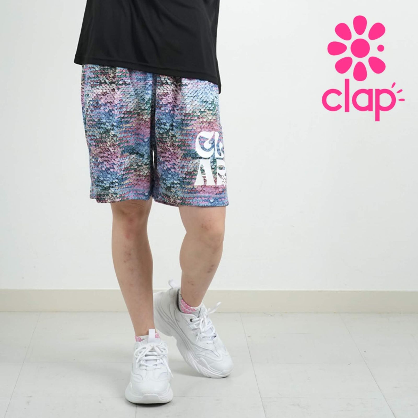新品 clap CLAP フィットネス ウェア クラップ フィットネスウェア レディース ブランド ハーフ パンツ MERMAID HALF ...