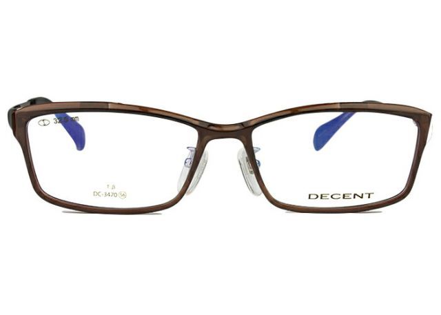 跳ね上げ式メガネ 跳ね上げ メガネ 老眼鏡 フレーム ディセント DECENT dc-3470 c.1 クリアライトブラウン/シャーリング ...