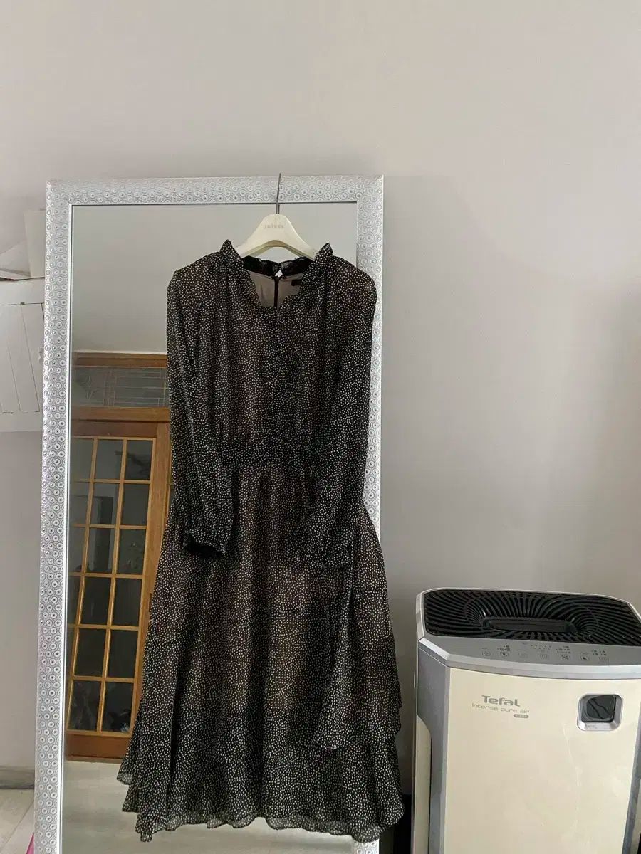 55 -ぽっちゃり IZZAT(イザット) 春 ドット ワンピース - メルカリ