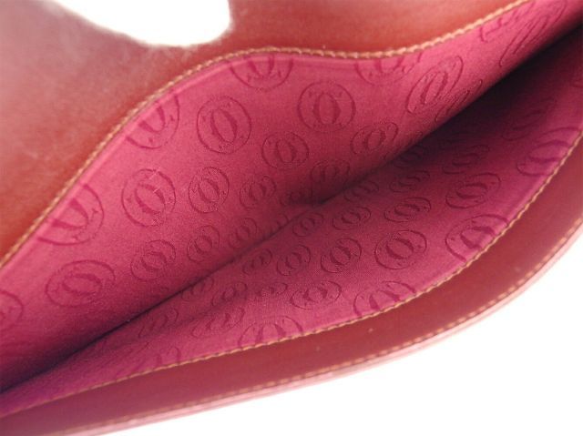 カルティエ ビジネスバッグ ブリーフケース クラッチバッグ レディース メンズ マストライン ボルドー ゴールド レザー Cartier ...