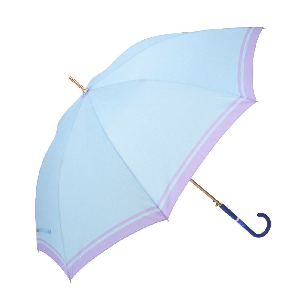☆ ライトブルー ☆ アクアスハック 長傘 60cm アクアスハック aquas hack 長傘 レディース ジャンプ傘 ワンタッチ 64cm 軽量 撥水 グラスファイバー骨 丈夫 折れにくい ...