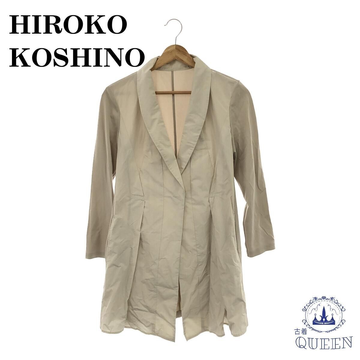 ☆美品☆ HIROKO KOSHINO ヒロココシノ アウター テーラードジャケット ベージュ 40 日本製 901-248 送料無料 - メルカリ