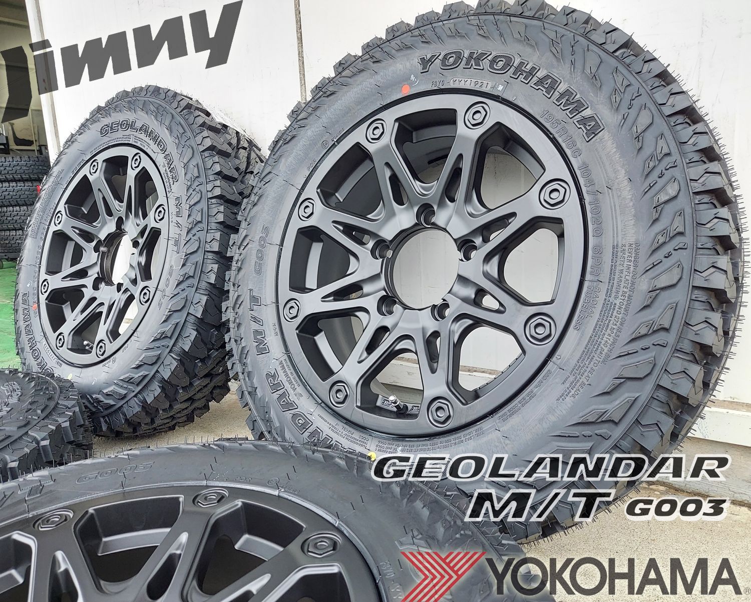 ジムニー 専用 JB23 JB64 16インチ タイヤ ホイール Bounty Collection BDX08 ヨコハマ ジオランダー MT G003 185/85R16 175/80R16 ...