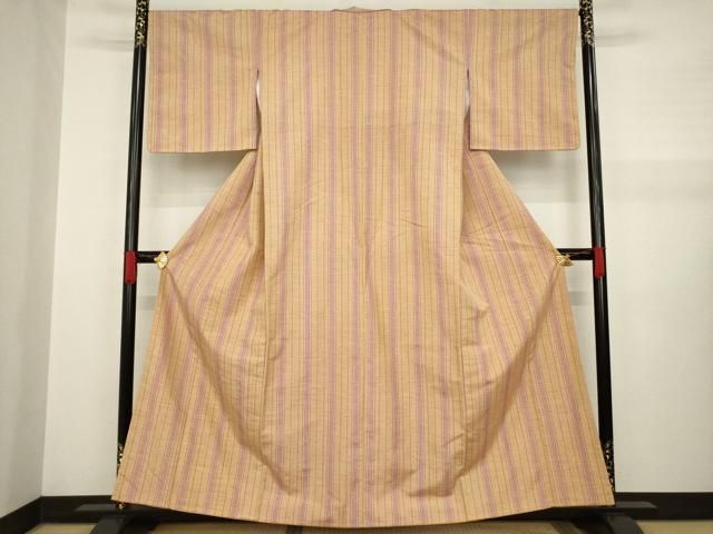 平和屋着物○上質な紬 縞 正絹 逸品 AABA7933ck - メルカリ