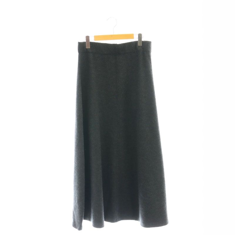 アイシービー iCB 23AW ミルドウール ニットスカート フレア ロング マキシ丈 L チャコールグレー /KO OS - メルカリ