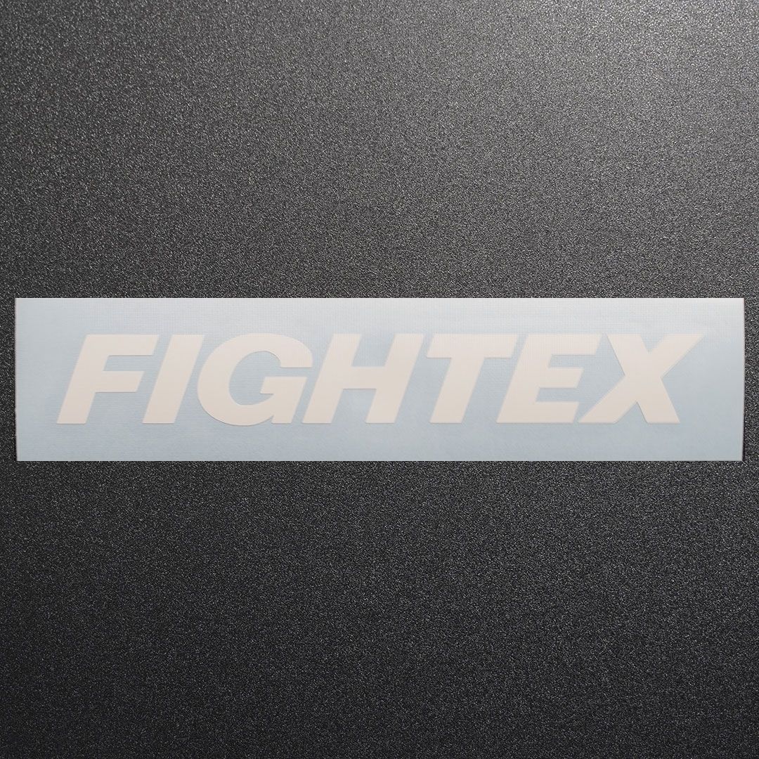 新品・未使用☆FIGHTEX ファイテックス カッティングステッカー ホワイト 1枚 縦28mm×横200mm 戸田レーシング TODA ...