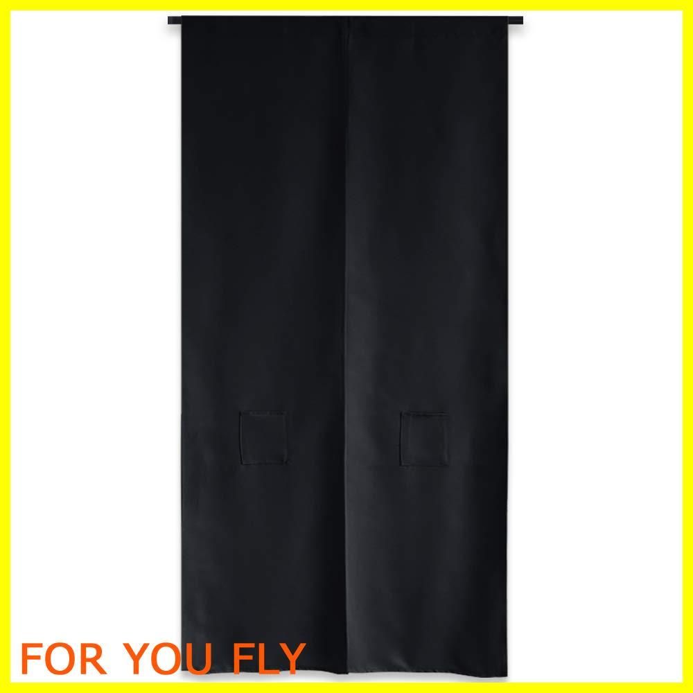 【人気商品】PONY DANCE おしゃれ 目隠し ロング 和風 遮光のれん 暖簾 部屋間仕切り 冷暖効率アップ リビング カーテン 85x170cm ブラック 1枚 - メルカリ