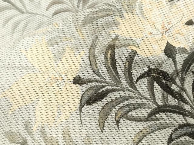 平和屋着物＊夏物 色留訪問着 絽 草花文 暈し染め 正絹 逸品