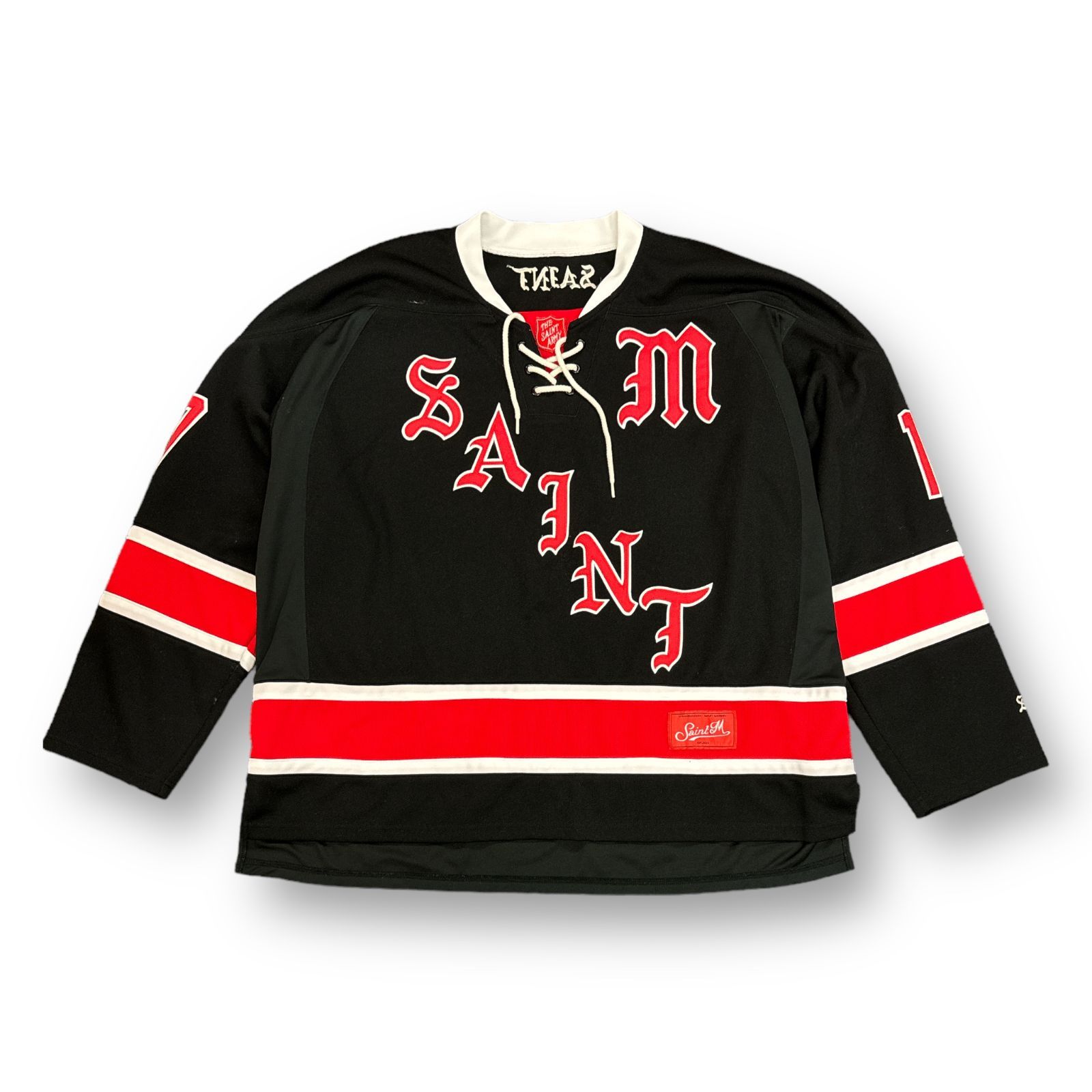 定価46200円 SAINT MICHAEL 23SS L/S TEE GAMESHIRT ロングスリーブシャツ ゲームシャツ ホッケーシャツ セントマイケル SM-S23-0000-033 ...