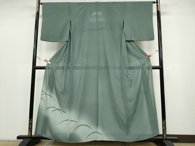 平和屋着物＊夏物 訪問着 絽 露芝花文 暈し染め 正絹