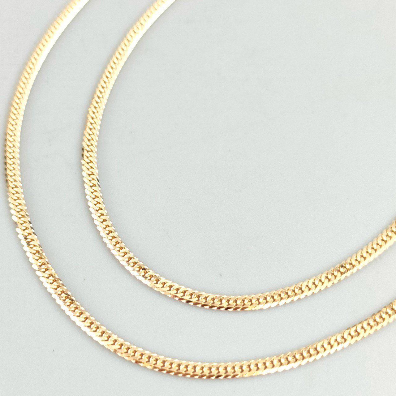 18金 K18 喜平6面W ネックレス 造幣局刻印 メンズ 5.14g 50.5㎝ C392 - メルカリ