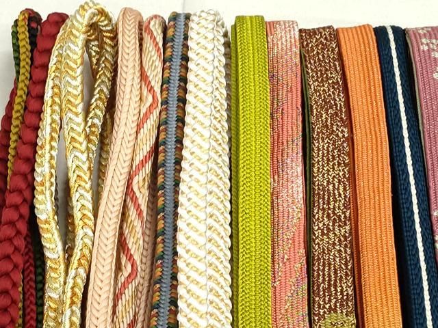 平和屋着物○和装小物 帯締め20本 高麗組 奈良組 冠組 笹