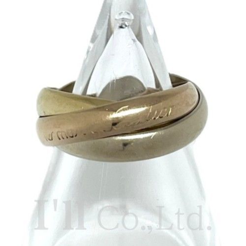 CARTIER カルティエ トリニティ リング クラシックモデル 750YG 750WG 750PG ＃49 ブランドジュエリー 指輪 9号 MM K18 18金 Au750 スリーカラー ...