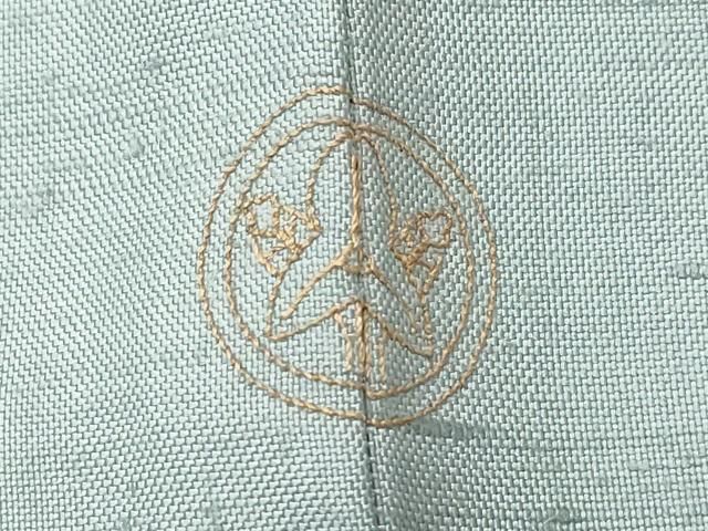 平和屋着物○上質な紬 作家物 弥姿女好み 本草木染 利休白茶色 反端