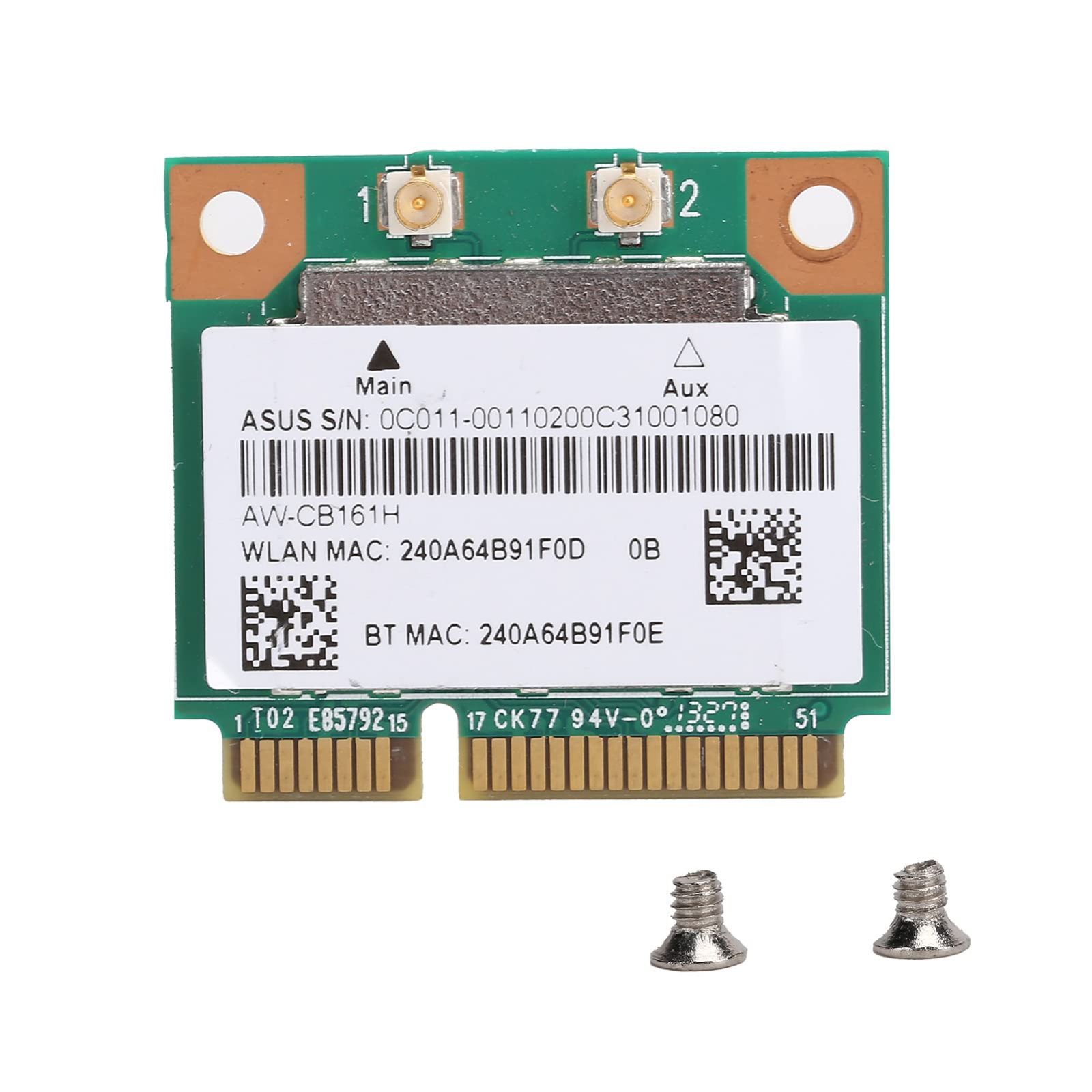 RTL8821AE ワイヤレスモジュール、Mini PCI?E 2.4/5.0GHz Bluetooth4.0 AW?CB161H ...