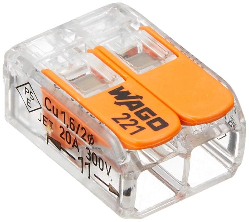 ワゴジャパン WFRシリーズ ワンタッチコネクター ブリスターパック 電線数2本 10個入 WFR-2BP オレンジ - メルカリ