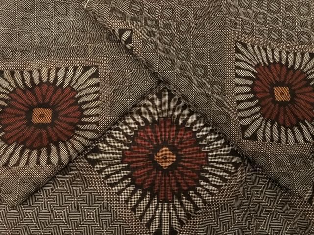 平和屋着物○本場大島紬 龍郷絣 正絹 逸品 CAAU2570yc