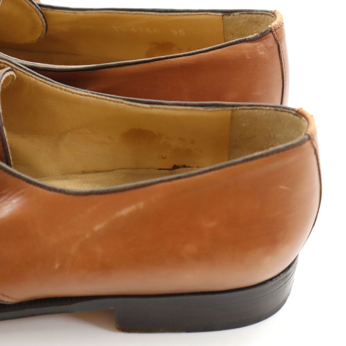 MORESCHI モレスキー イタリア製 ビジネスシューズ 71/2 キャメル