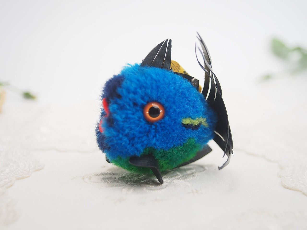 送料無料★シュタイフ★Woolen Coral Reef Fish 7cm オールID's完品★1968年製ぽんぽん熱帯魚(ブルー)/コーラル ...