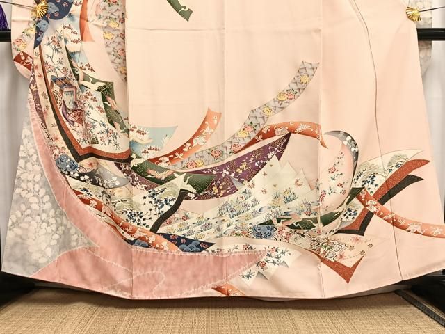 平和屋着物＊夏物 色無地 絽 薄紅色 正絹 逸品 未使用 CAAU4704ut