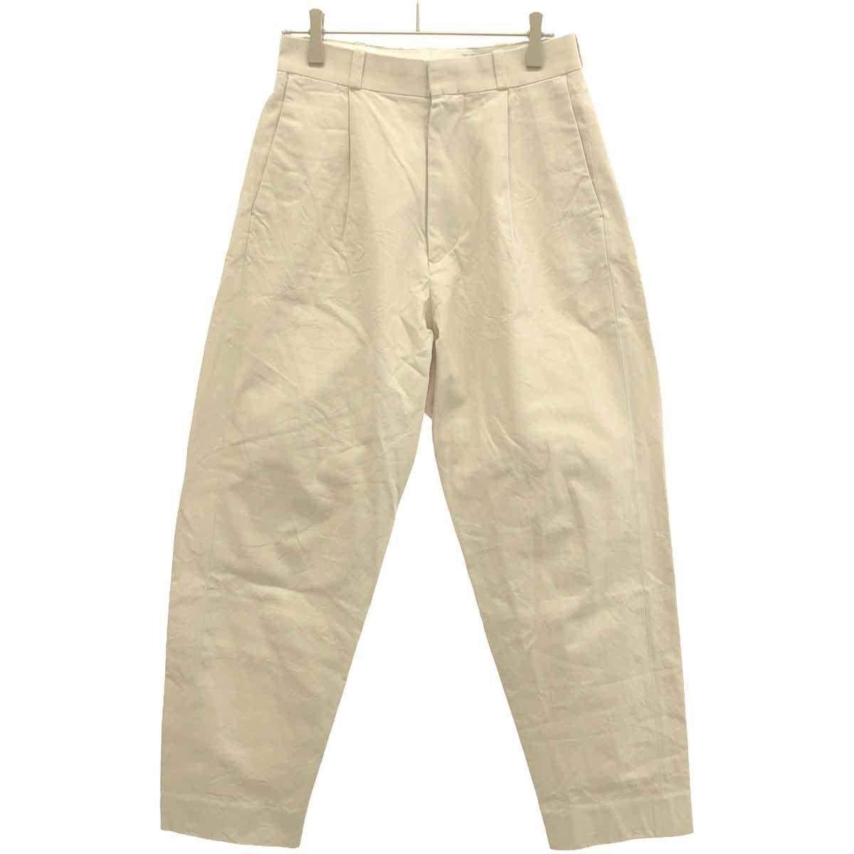 YAECA ヤエカ チノ タックテーパードパンツ 64604 ベージュ 28 - メルカリ