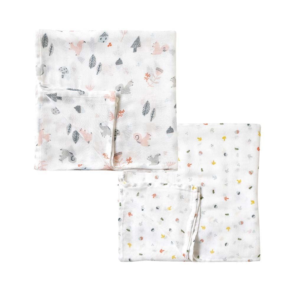 【特価商品】bamboo 2枚セット [10mois(ディモワ)-Hoppetta]SWADDLE リス･きのこ 23111034 - Ele★Cute～エレキュート～ - メルカリ