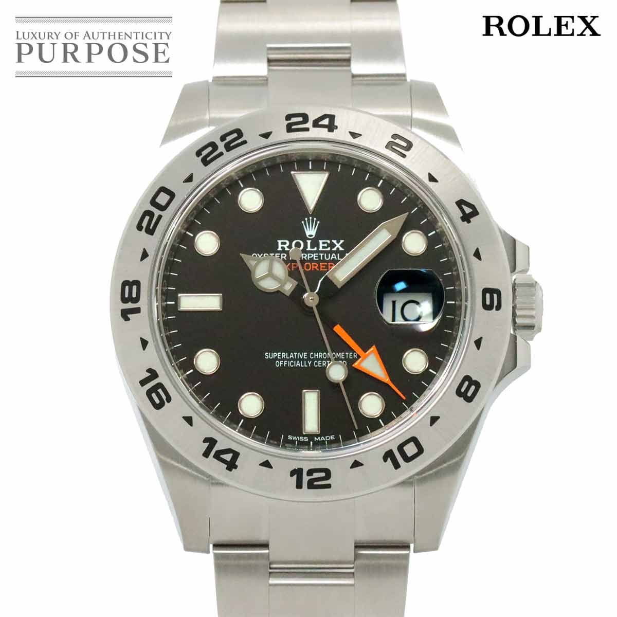 ロレックス ROLEX エクスプローラー2 216570 ランダム番 ルーレット メンズ 腕時計 デイト ブラック 自動巻き Explorer ...