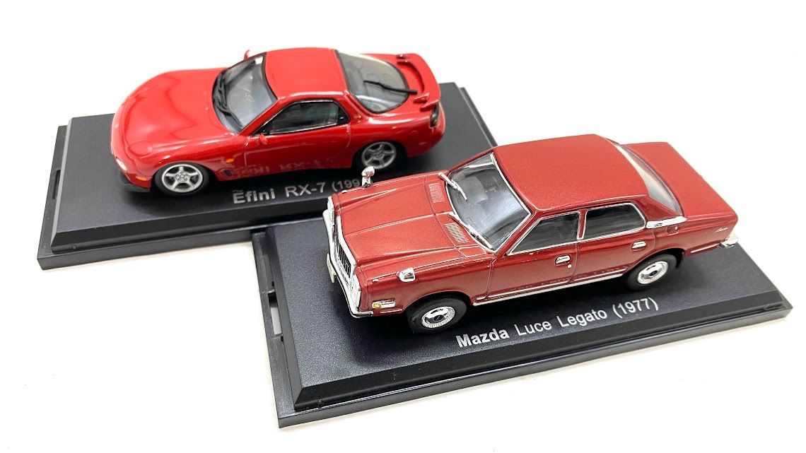 【お買い得】国産名車コレクション 1/43 ミニカー Efini RX-7 1991 Mazda Luce Legato マツダ ルーチェ ...