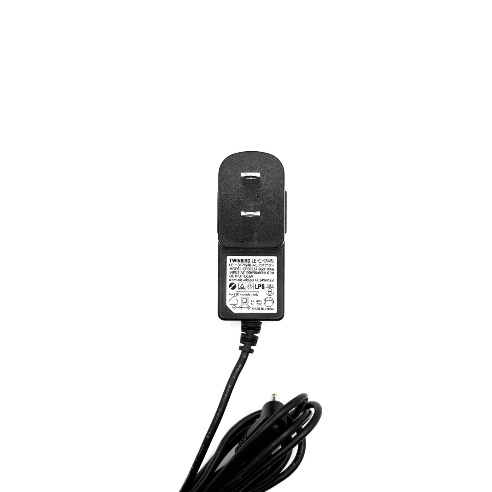 LE-CH74型 ツインバード TWINBIRD ACアダプター アダプタ 電源アダプター LE-H317 LED デスクライト 持ち運べる ...