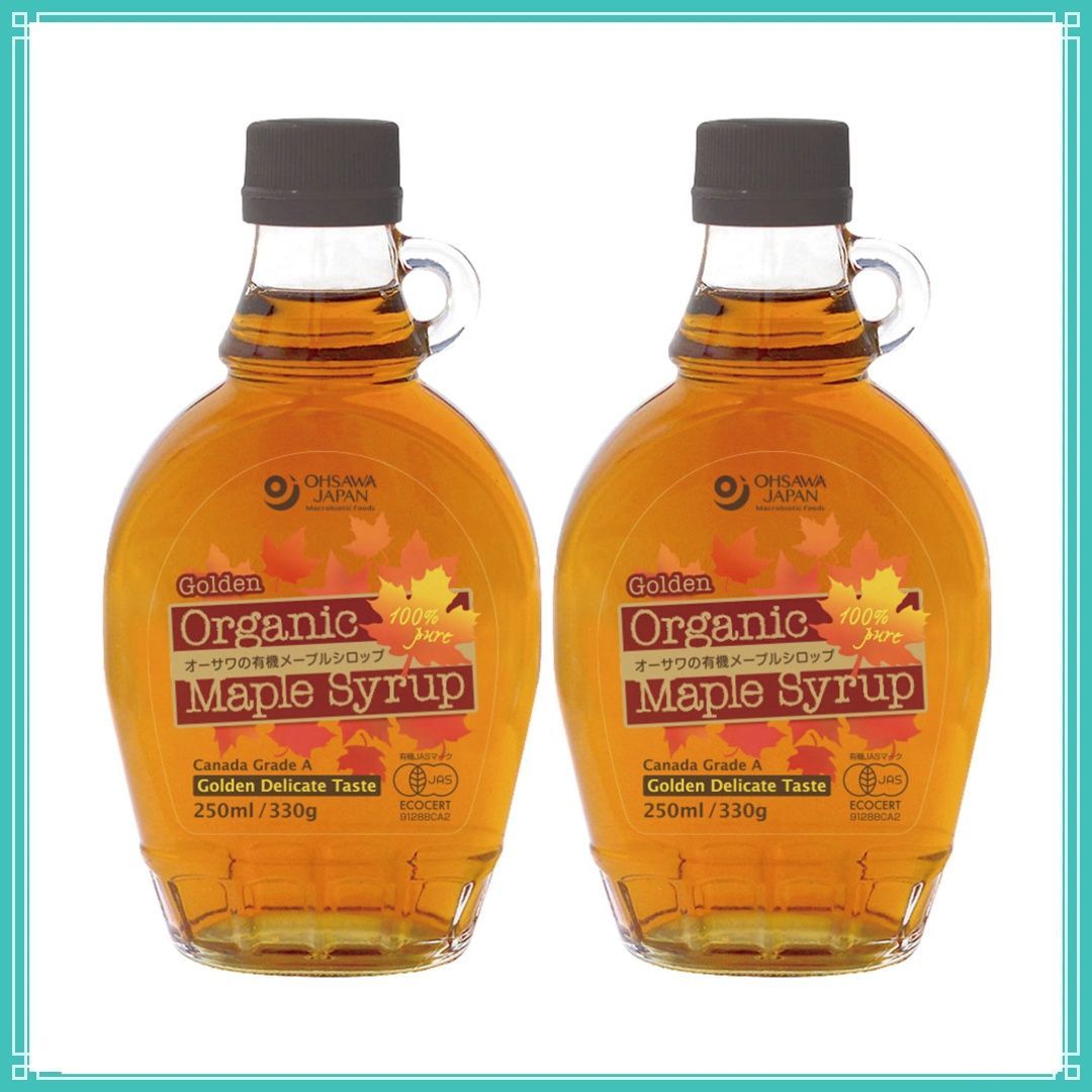 オーサワの有機メープルシロップ ゴールデン(デリケートテイスト) 250ml(330g) x2 - メルカリ