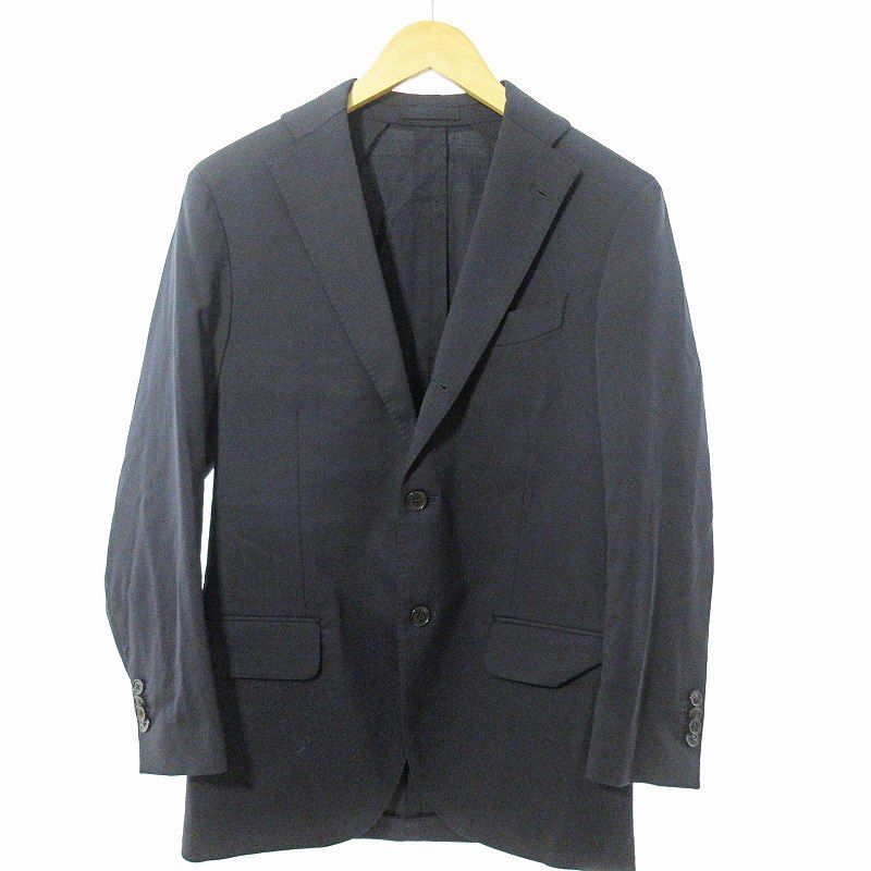 ラルディーニ LARDINI セットアップ スーツ 3B 段返り サイドベンツ 重ねボタン ウール ストレッチ 46 紺 ネイビー JA319AQ-11 0602 IBO71 - メルカリ