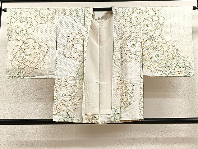 平和屋着物□上質な小紋 舞花文 暈し染め 正絹 逸品 CAAT8442kb